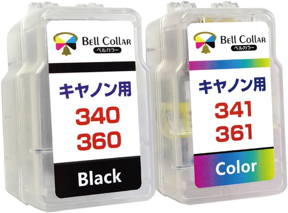 Amazon.co.jp: Canon 純正 インクカートリッジ BC-360 (ブラック) + BC-361 (3色カラー) セット : パソコン・周辺機器