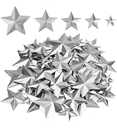 Amazon.com: GORGECRAFT 100PCS 2" Primitive Silver Metal Star Vintage ...