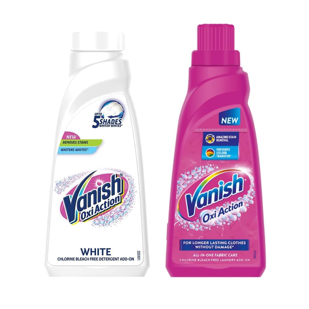 Vanish Crystal White 800 Ml+800 Ml, Add-On Liquid All In One Detergent ...