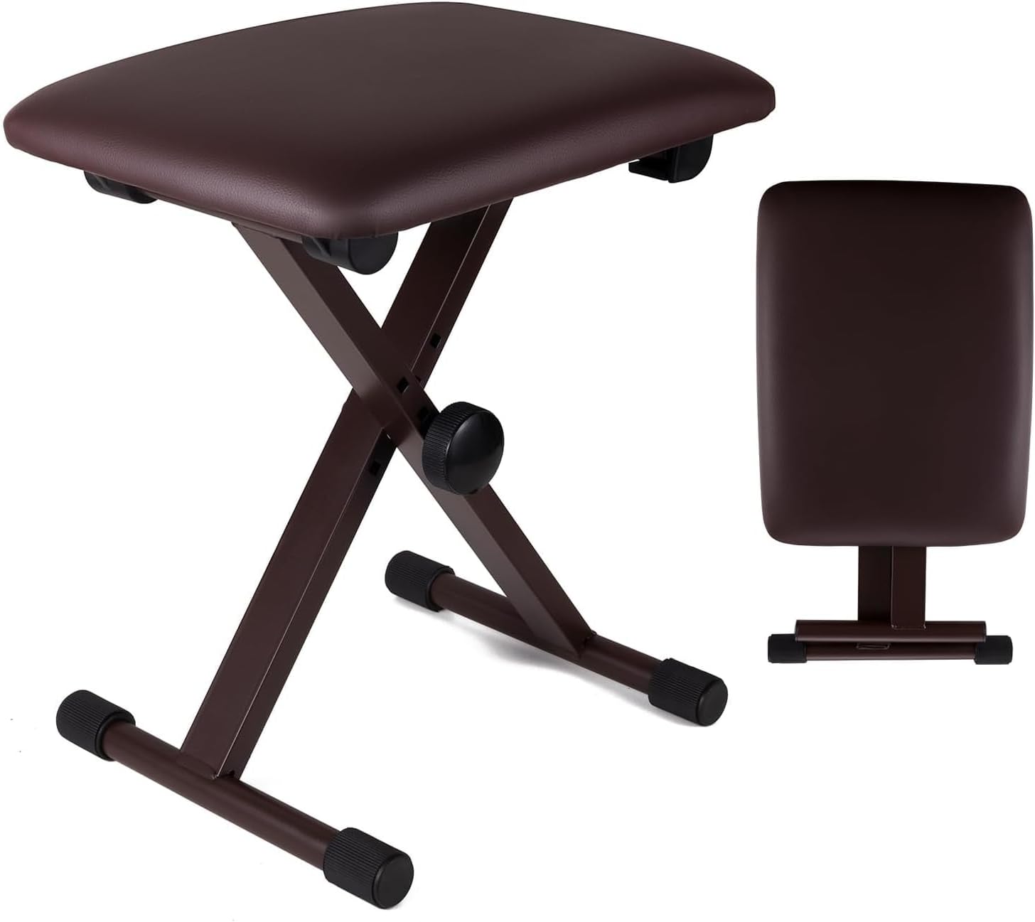 Amazon.com: 5 CORE Keyboard Bench X Style Piano Stool Padded 16.3 to 19 ...