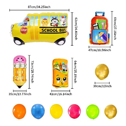 Back to School Balloons,13 PCS First Day School Party Balloons,Welcome ...