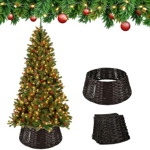 Amazon.com: Christmas Tree Collar, Christmas Tree Base Cover, Plastic ...