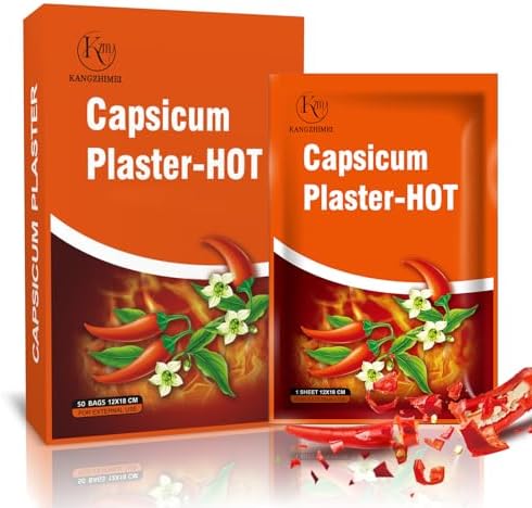 Amazon.com: KZM KANGZHIMEI, Capsaicin Patches - 50 Pcs Extra Large ...