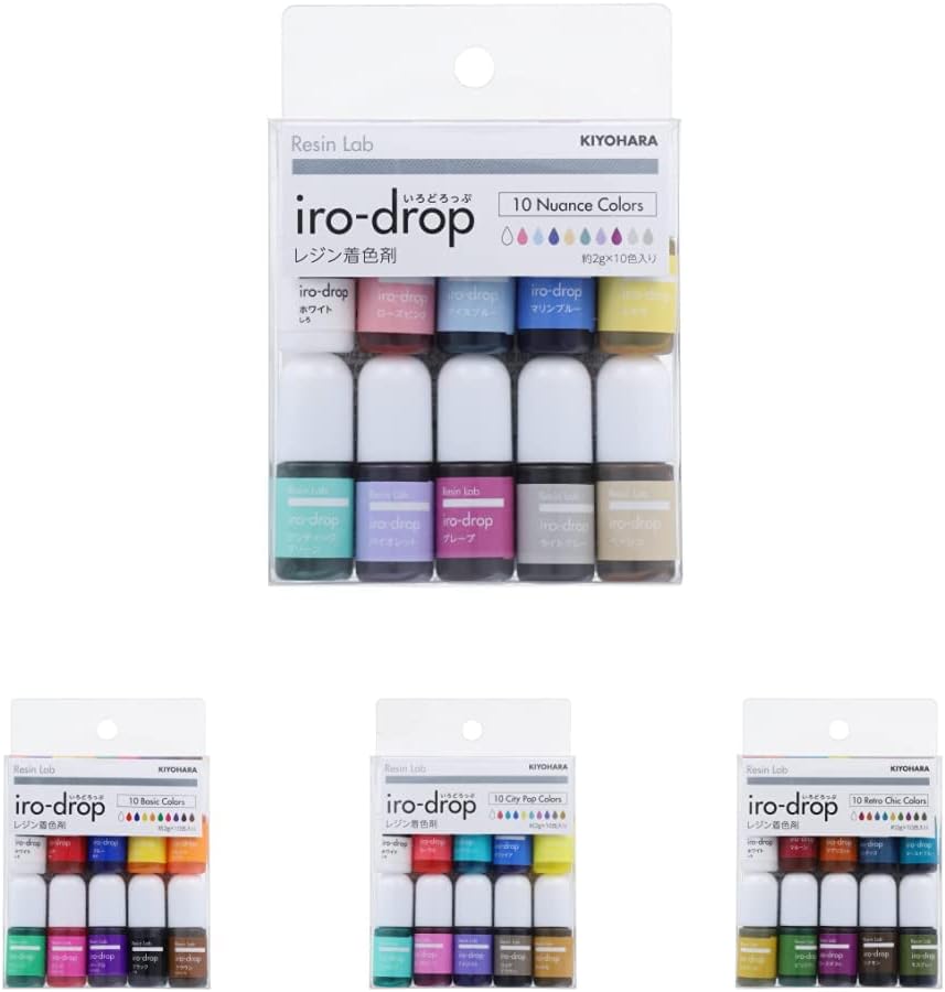 Amazon.co.jp: KIYOHARA Resin Lab iro-drop いろどろっぷ ニュアンス/ベーシック/シティポップ/レトロ ...