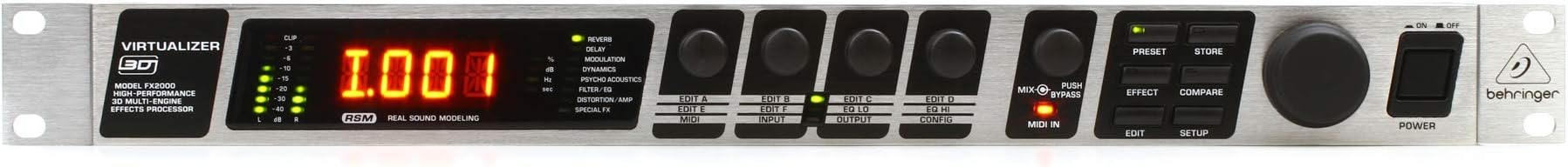 Behringer VIRTUALIZER 3D FX2000 High-Performance 3D Multi-Engine ...
