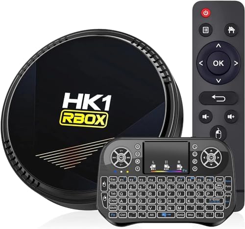 Amazon.com: IDEALROYAL Mini Wireless Keyboard & Android 12.0 TV Box ...