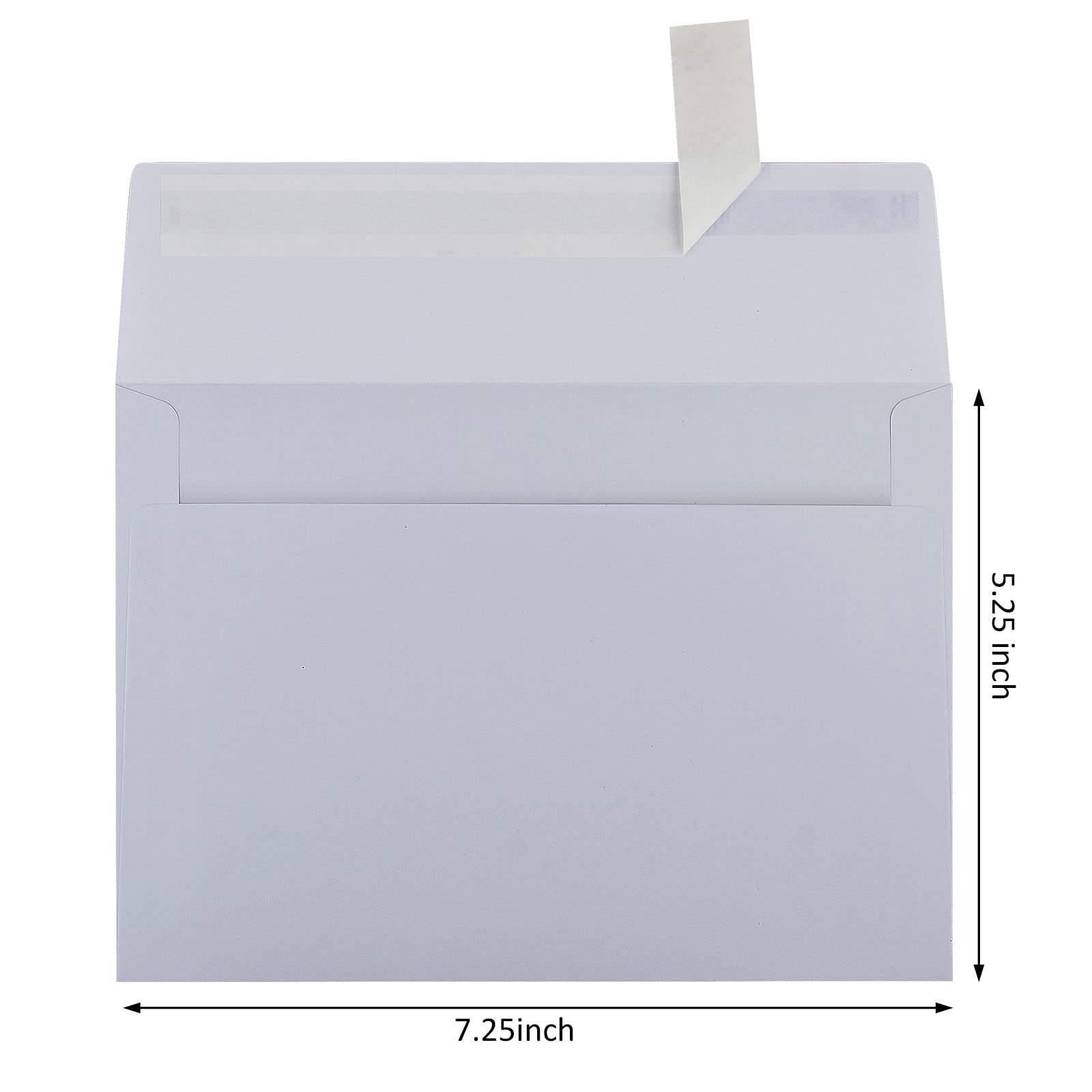Snapklik.com : 50 Pack White Envelopes - 5 X 7 Inch