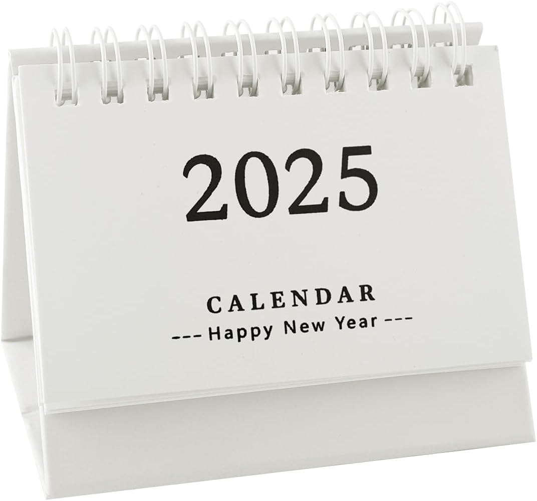 Thyonta 2025 Mini Minimalist Desk Calendar Small Fresh Creative Notepad ...