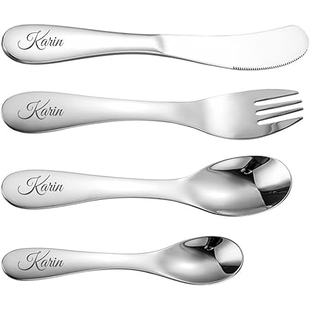 Amazon.com : Kids Silverware Set Toddler Utensils 18/8 Stainless Steel ...