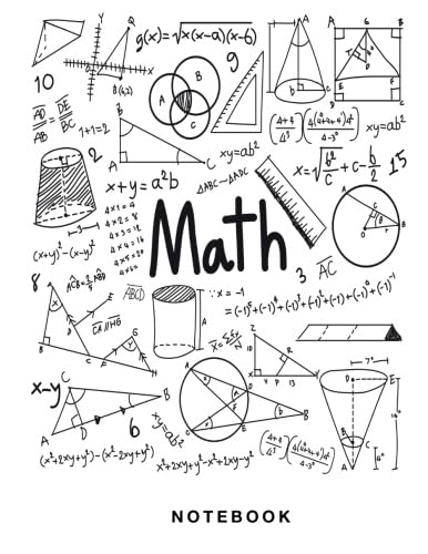 Math Notebook: Graph Paper, 4 x 4 Quad and White Paper: Books, Science ...