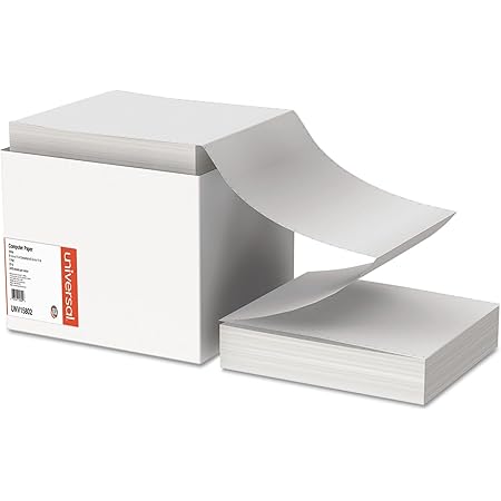Amazon.com : Universal UNV15802 Computer Paper, 20lb, 9-1/2 X 11 ...