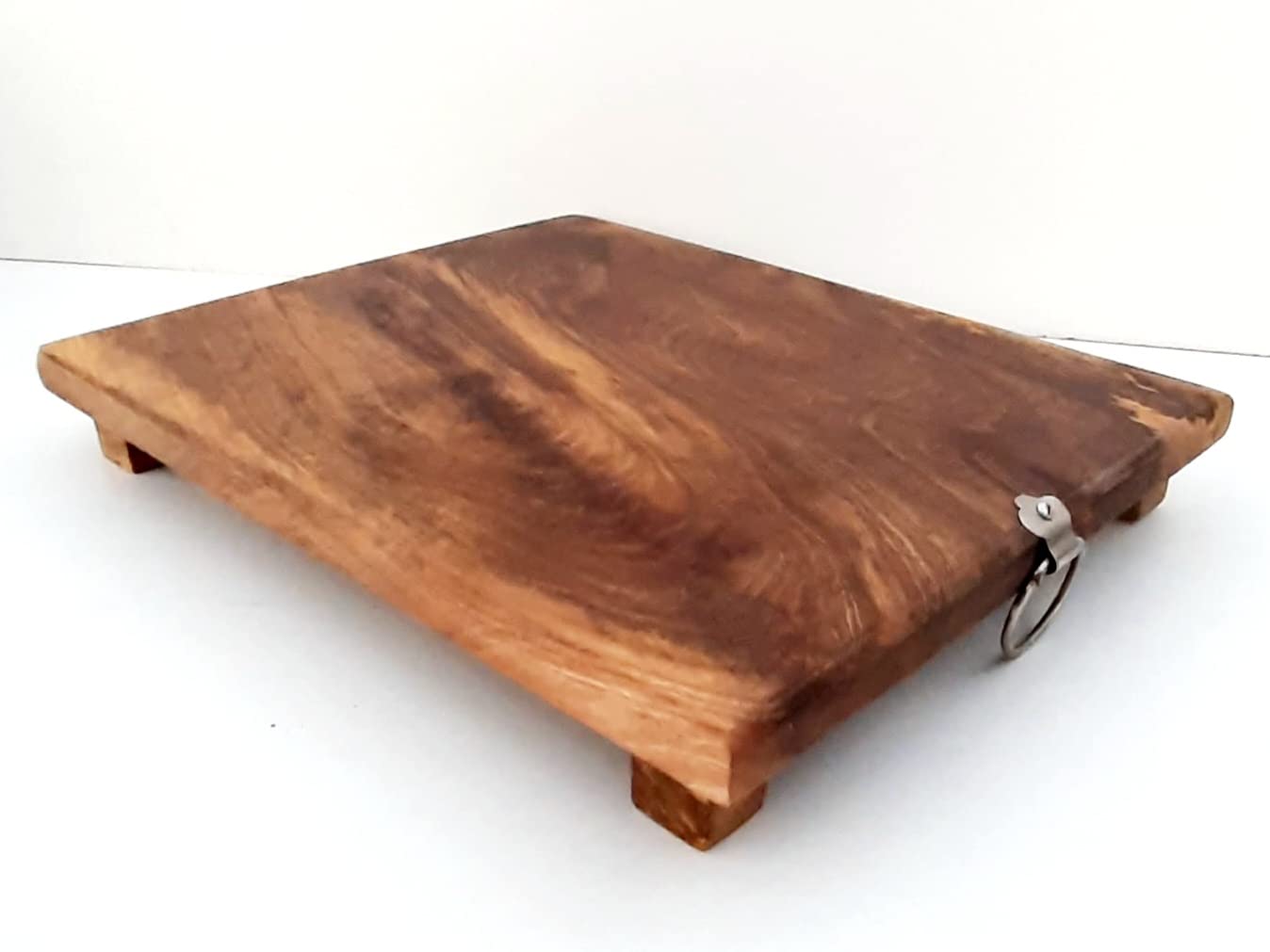 Buy Strong and Natural Polished Wooden Chopping Board with Stand and ...