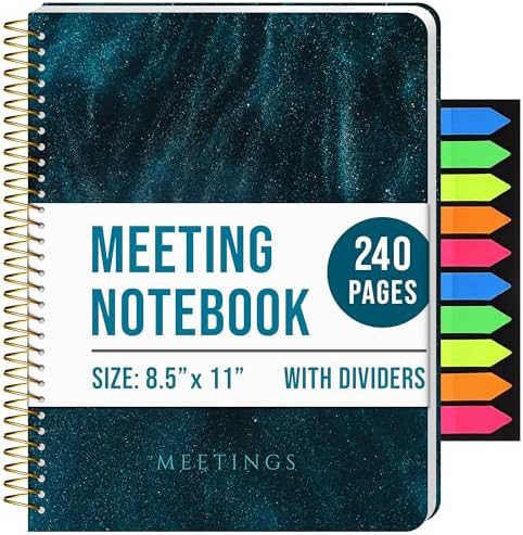 Amazon.com : Live Daily Brand Meeting Notebook with Removable Dividers ...