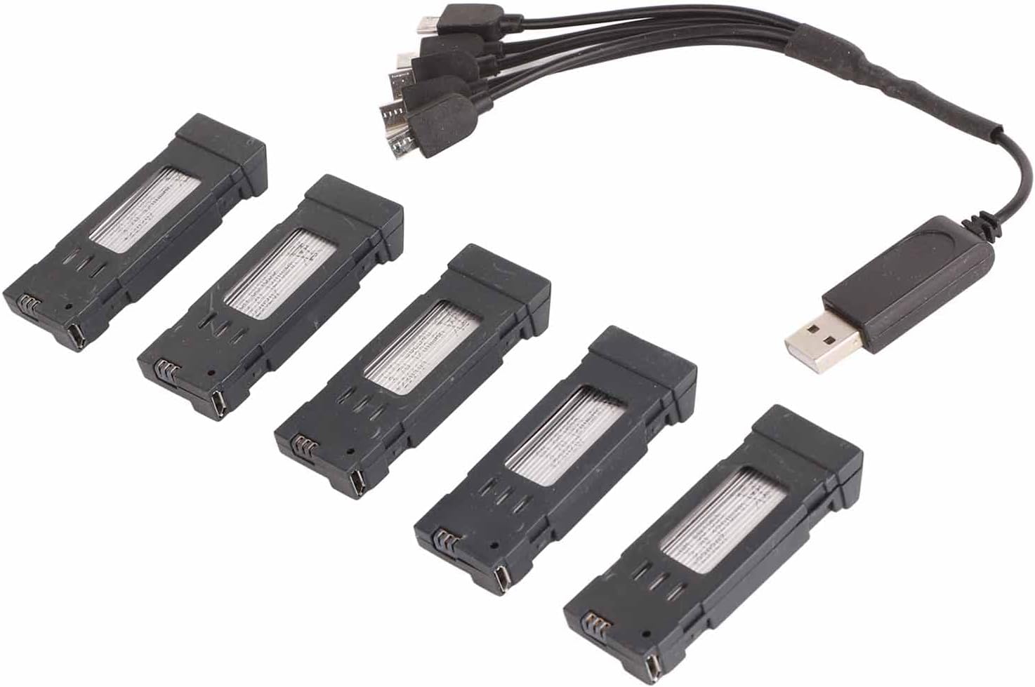 Amazon.com: Drone Battery and Charger Cable Combo Set, 3.7V 1200mAH ...