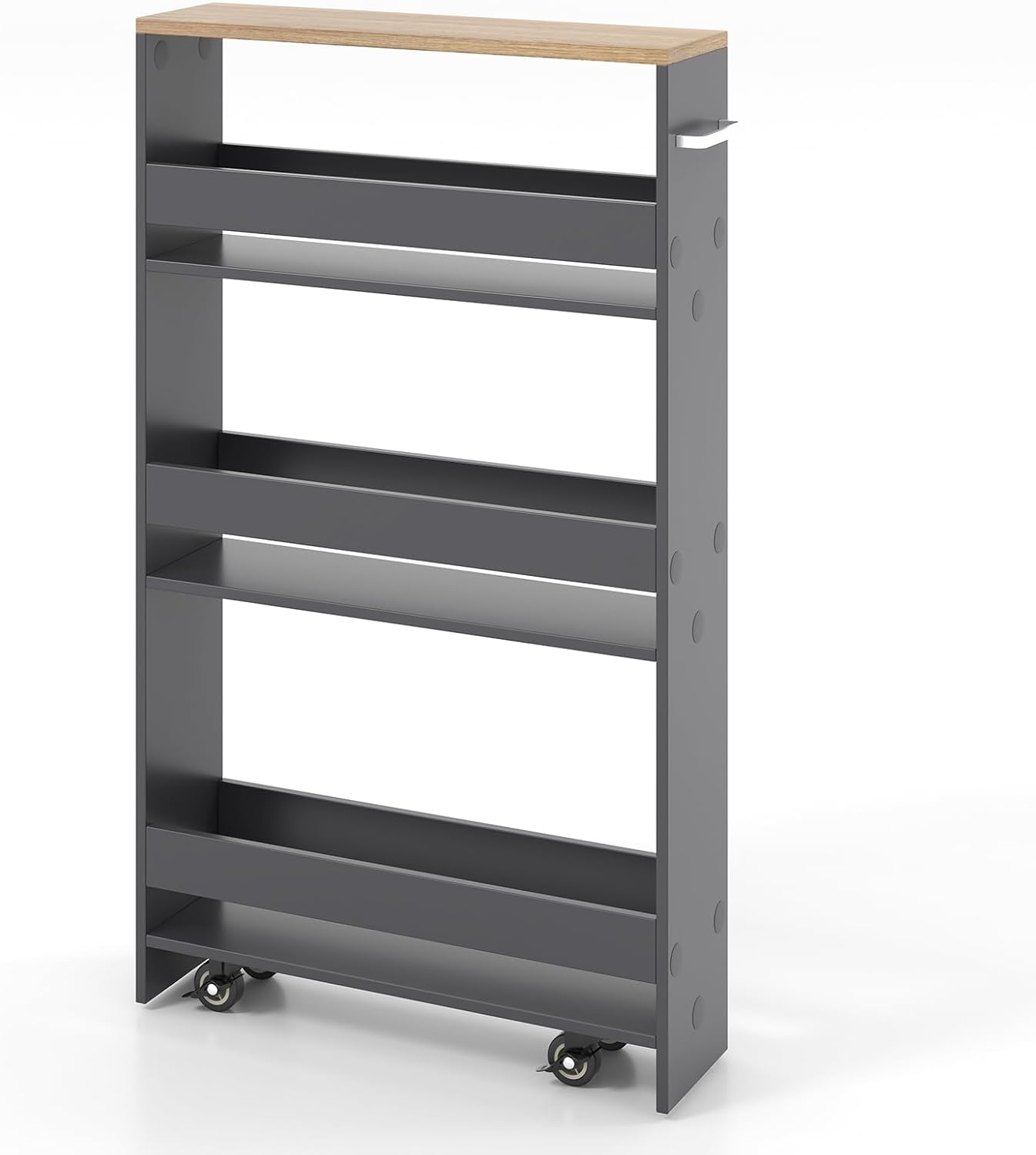 Amazon.com: IFANNY Slim Storage Cart, 4-Tier Rolling Cart with Handle ...