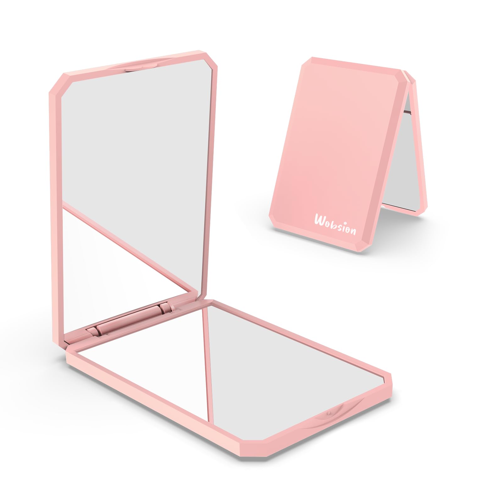 Amazon.com: wobsion Small Compact Mirror,1x/2x Travel Magnifying Mirror ...