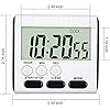 Amazon.com: Mudder 3 Pack 24 Hours Magnetic Kitchen Timers with Digital Alarm Clock Timer, Loud ...
