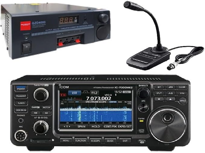 Amazon.co.jp: IC-7300MK2M HF +50MHz 50Wトランシーバー GZD-4000安定化電源 SM-30 スタンド ...