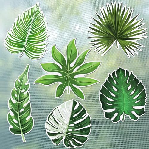 JSRQT 6 Pairs Leaf Screen Door Magnets, Double Sided Flexible Magnetic ...