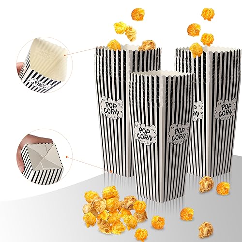Snapklik.com : Popcorn Boxes, 30 Movie Night Popcorn Paper Buckets 7.88 ...