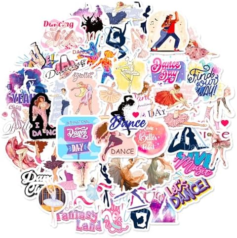 Amazon.com: 50Pcs Dance Stickers Pack Waterproof Graffiti Stickers for ...