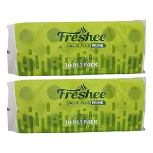 Freshee 10 In 1 Tissue Roll 2 Ply Pack Of 2 Tissue Paper, Value Plus ...