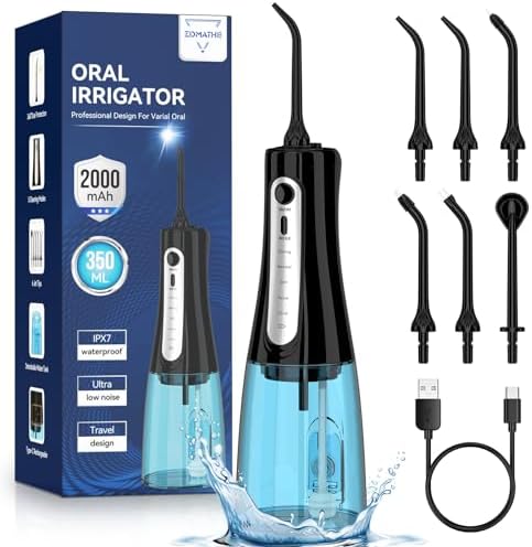 Amazon.com: Truefloss Cordless Water Dental Flosser, 4 Modes 5 Jet Tips ...