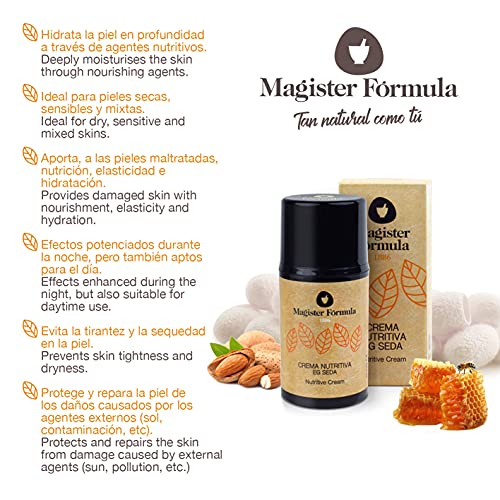 Crema Nutritiva Facial EG Seda 50 ml | Hidratante Natural con Extracto ...