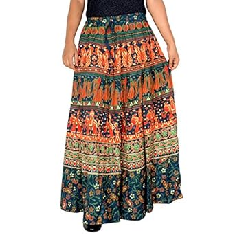 Buy Sttoffa Women's Indian Ethnic Style Cotton Elastic Band Rapron ...