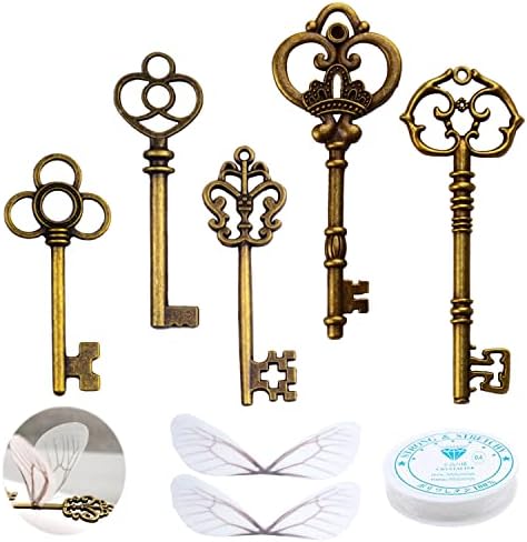 Amazon.com: SANNIX Set of 40 Flying Keys Charms, 40PCS Dragonfly Wings ...
