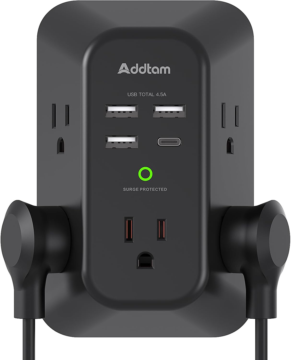 Amazon.com: Surge Protector Outlet Extender, Addtam Multi Plug Wall ...