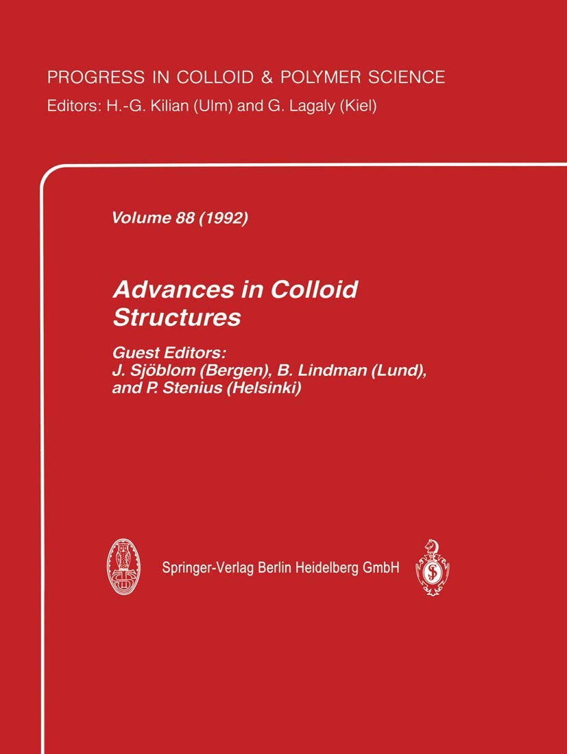 Amazon.com: Advances in Colloid Structures (Progress in Colloid and ...