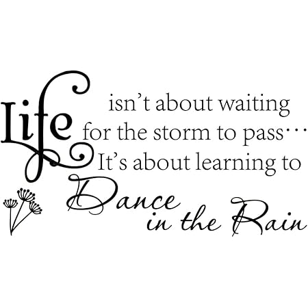 Amazon.com: Decal – Vinyl Wall Sticker : Life Isn't About Waiting for ...