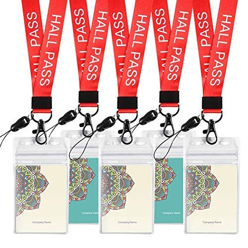 Snapklik.com : Melife 6 Pack Hall Pass Lanyards, School Passes For ...