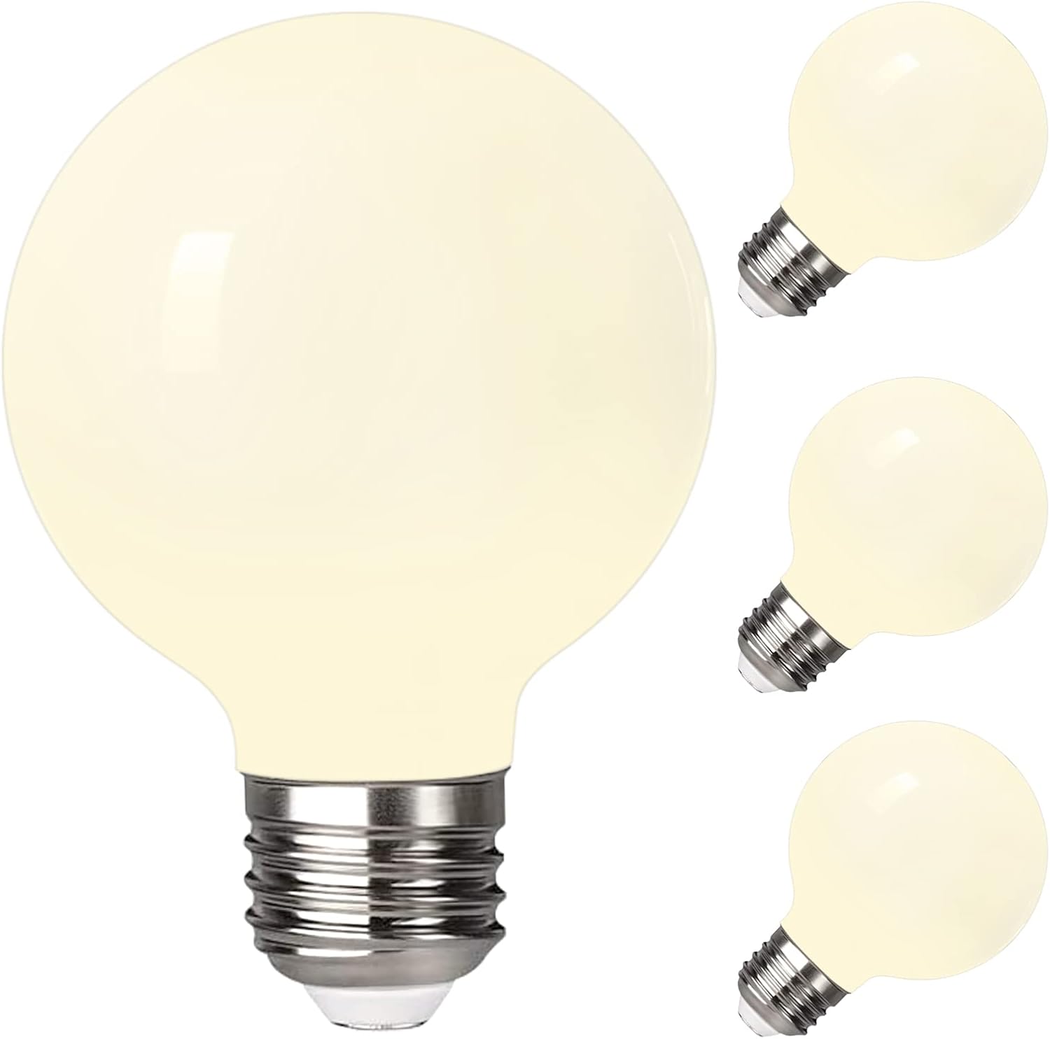HORKEY Foco LED Moderna Bombilla Edison 4 Pza G25(g80) 5w E26 Luz ...