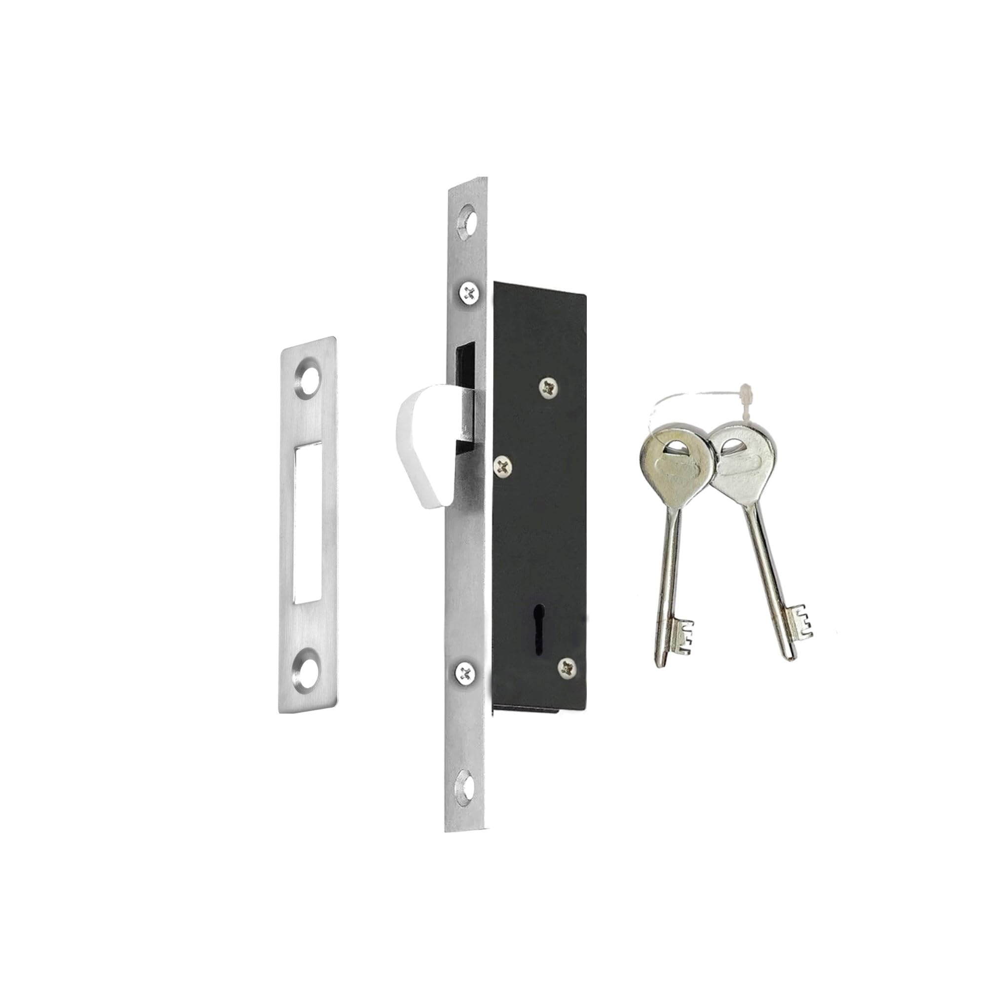 RAB Sliding Lock MS (Iron) for Door (Code:- Lock Sliding Regular, with ...