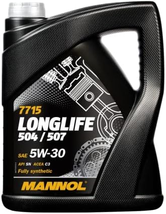 MANNOL 7715 Longlife 504/507 5W-30 Fully Synthetic Car German Engine ...