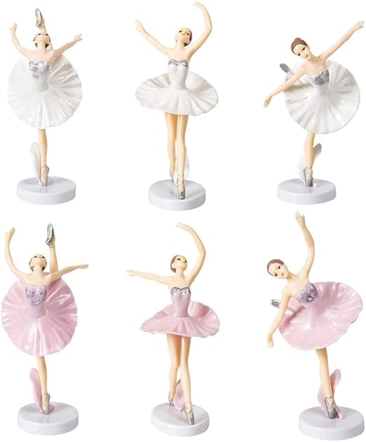 Amazon.com: Hystyle 6-Pack Dancing Ballerina Figurine Set - Miniature ...
