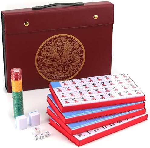 Amazon.com: Mose Cafolo Chinese Mahjong Game Set 1.5" X-Large 144 ...