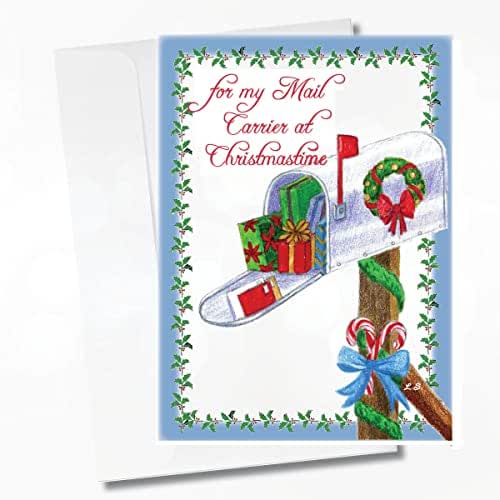 Amazon.com: Christmas Card for My Mail Carrier from Kards by Kaylee ...