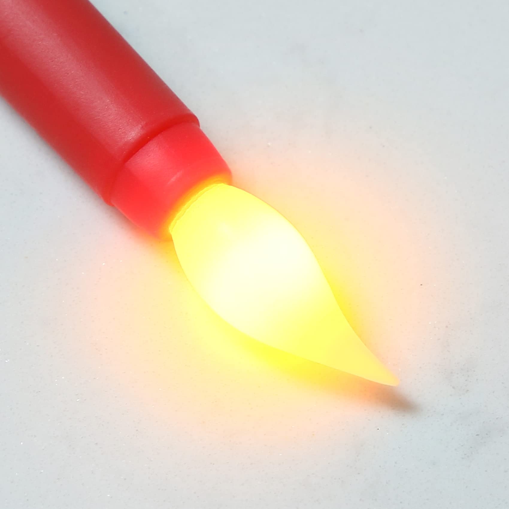 Ni-JASW Red Flameless Taper Candles with Remote, Flickering LED Battery ...