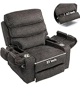 Amazon.com: LITVZ Big Man 400lbs Recliners with Extended Foot Rest and ...