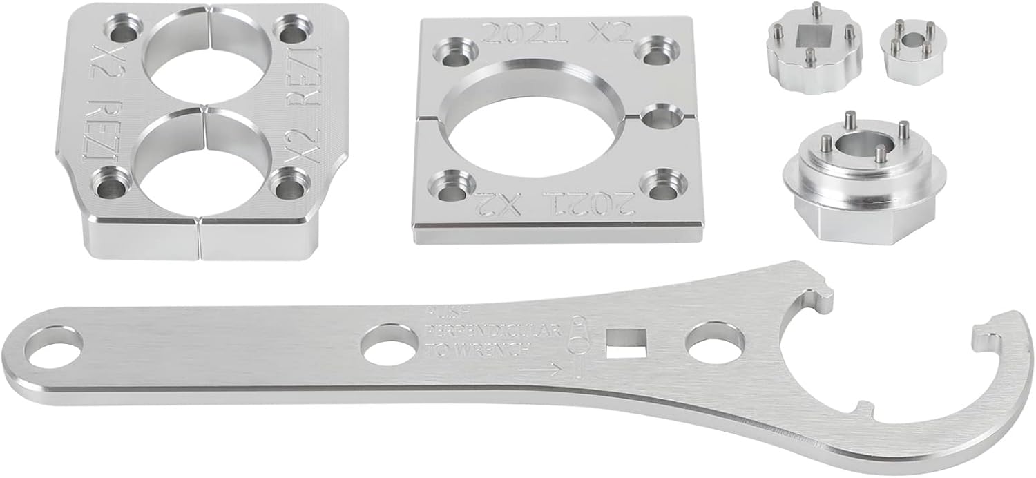 Amazon.com: MAD HORNETS Float Shock Rebuild Tool Kit Wrench+Vise Clamp ...