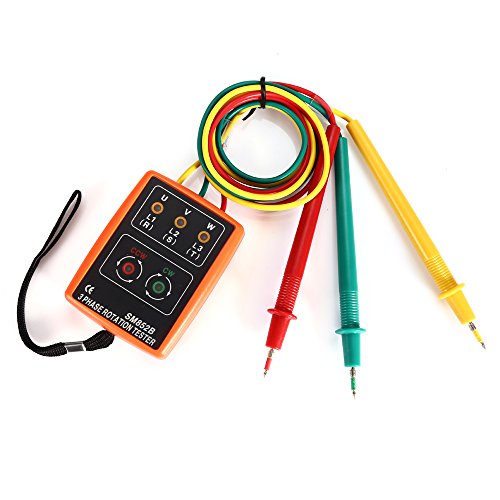 Sm852b 3 Phase Sequence Rotation Tester Detector with LED Indicator ...