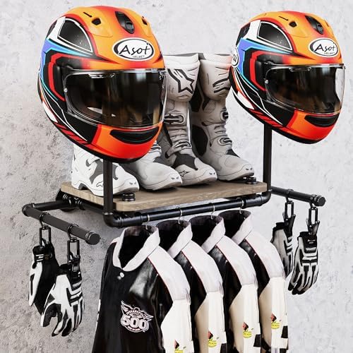 Amazon.com: ATSKIM Motorcycle Helmet Holder Wall Mount, Helmet Stand ...