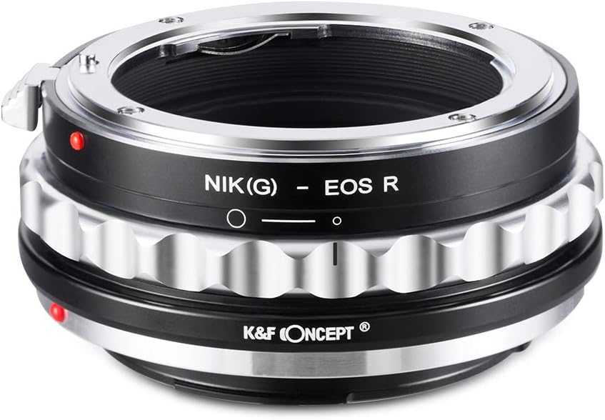 K&F Concept Nik(G) to EOS R Mount Adapter with Aperture Ring ...