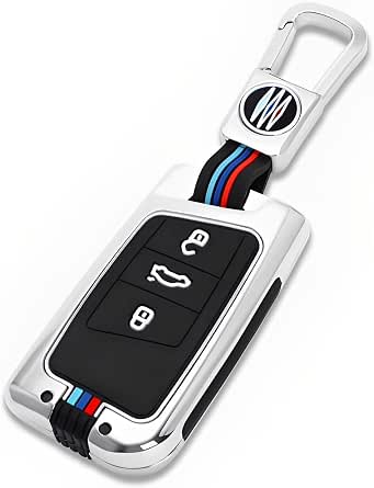 Amazon.com: YONUFI for Volkswagen Key Fob Cover Case Zinc Alloy Shell ...