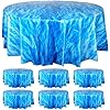 Amazon.com: Hallswl 6 Pcs Round Ocean Waves Tablecloths Disposable ...