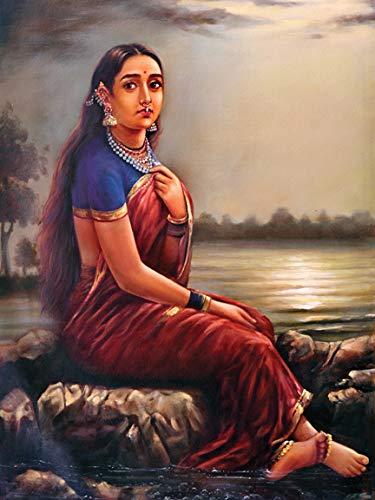 Art Indica - Recreated Painting of Raja Ravi Varma's, Lady in The Moon ...