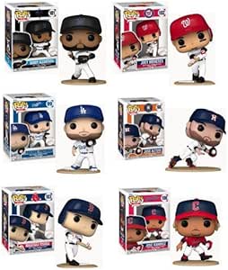 Amazon.com: Funko Pop! Baseball Series 8 Complete Set (6), Includes ...